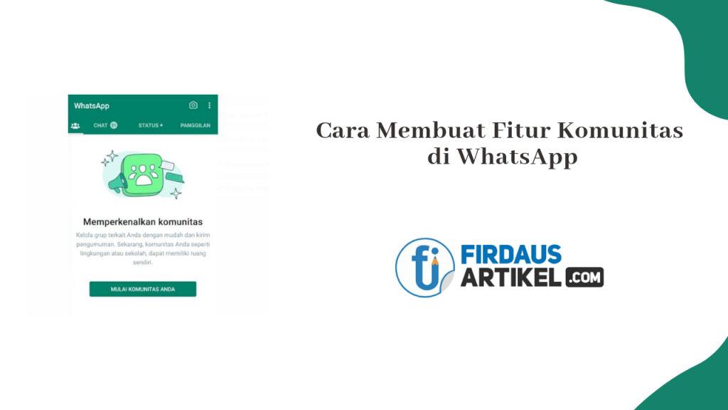√ 3 Cara Membuat Komunitas di WhatsApp & Bedanya dengan Grup | Firdaus ...